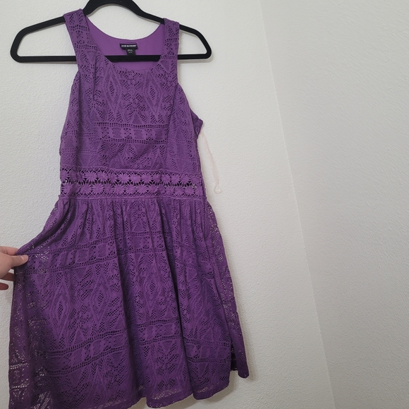 Joe Boxer | Dresses | Joe Boxer Purple Lace Dress Sundress Razorback ...